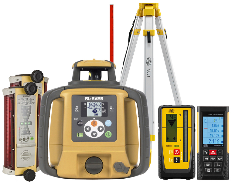 Laser level topcon rl-sv2s digital sjj1 + ls-24 +hdm-50 +2x ls-b110 | store